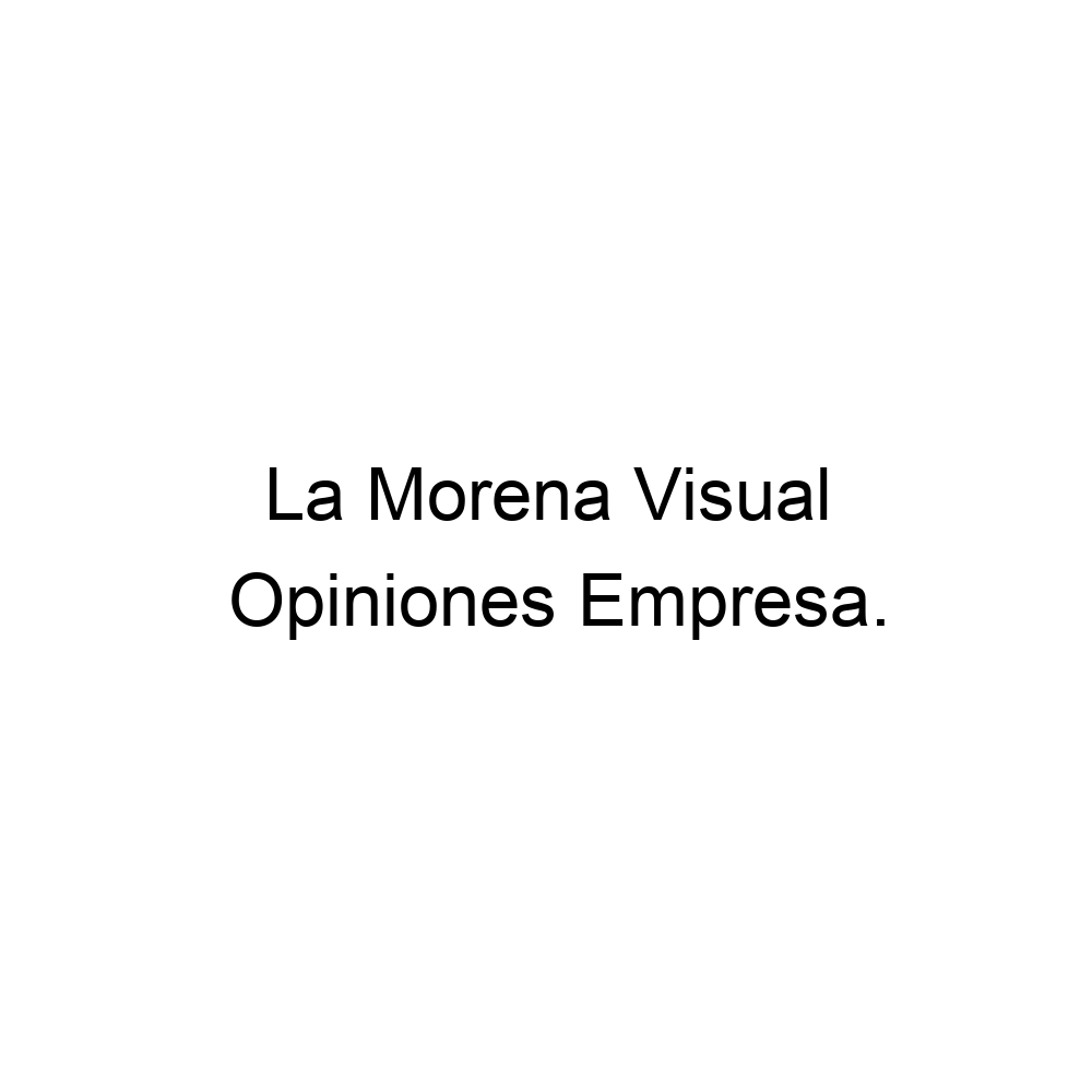 Opiniones La Morena Visual, 8183000615